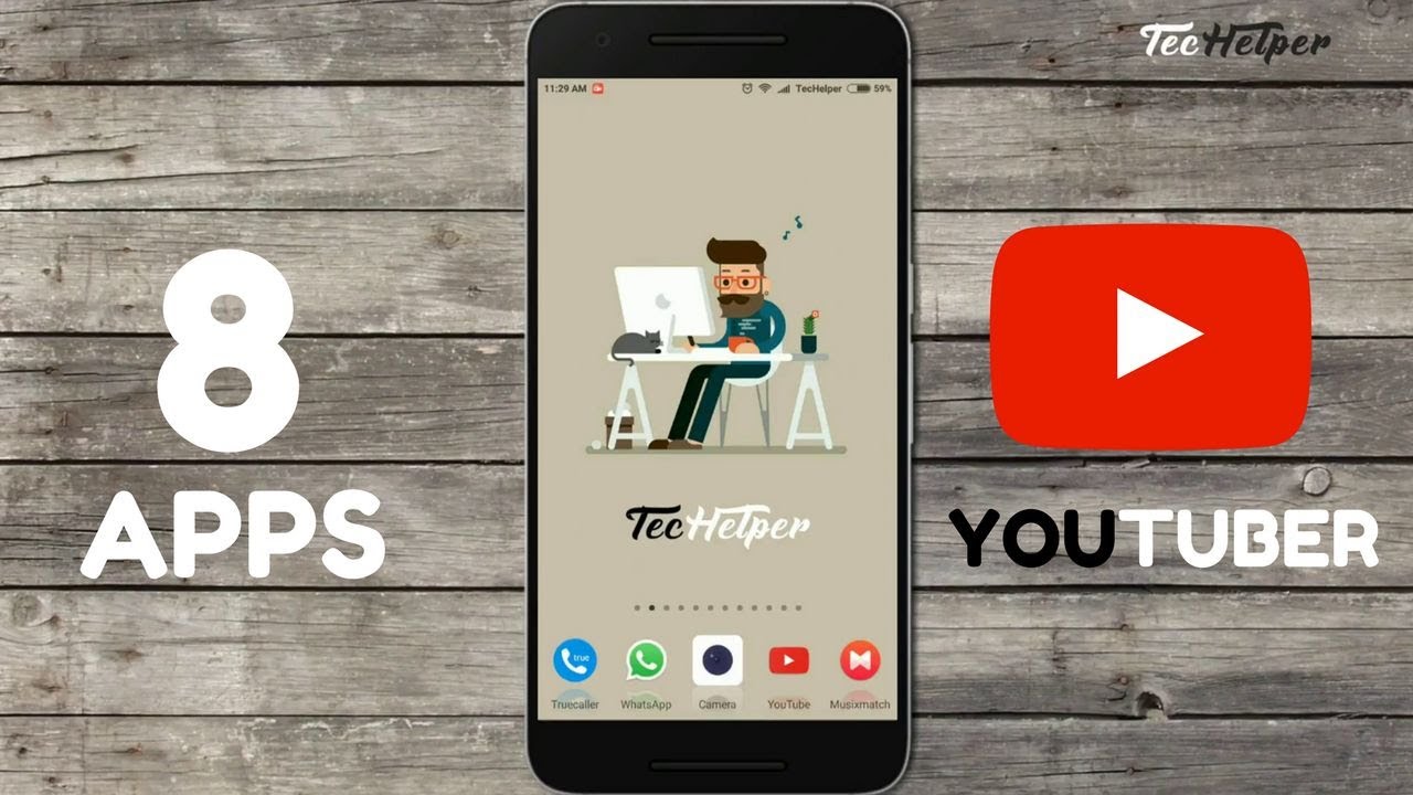 Best Android Apps For Youtubers 2017 | Techelper - YouTube