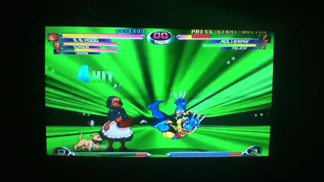 Marvel Vs Capcom 2 - BB Hood Bug ó Glitch [Xbox 360] - YouTube