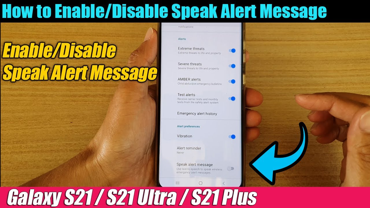 Galaxy S21 Ultra Plus How To Enable Disable Speak Alert Message YouTube Galaxy S21 Ultra Plus How To Enable Disable Speak Alert Message YouTube