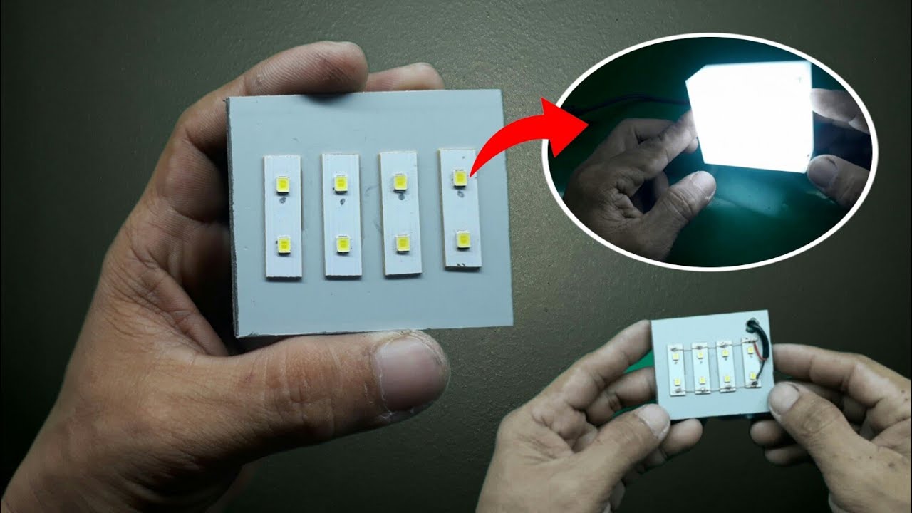 DIY LIGHTS | HOW TO MAKE A LIGHTS FROM OLD LED - YouTube