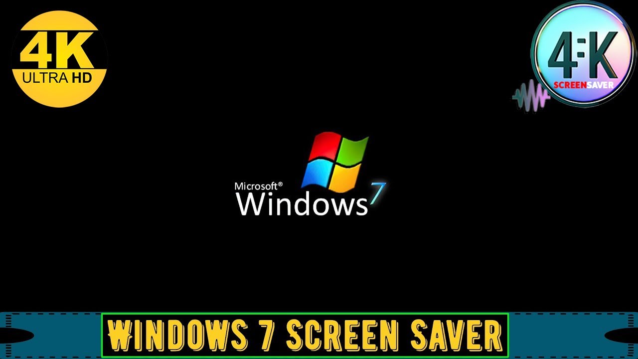 SCREENSAVER 4K | Windows 7 Logo | Windows 7 Screensaver - YouTube