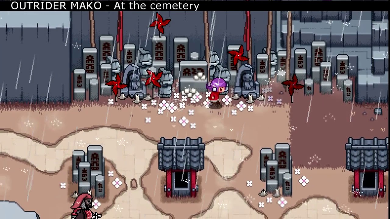 At the cemetery. - Outrider Mako Game Dev #19 - YouTube
