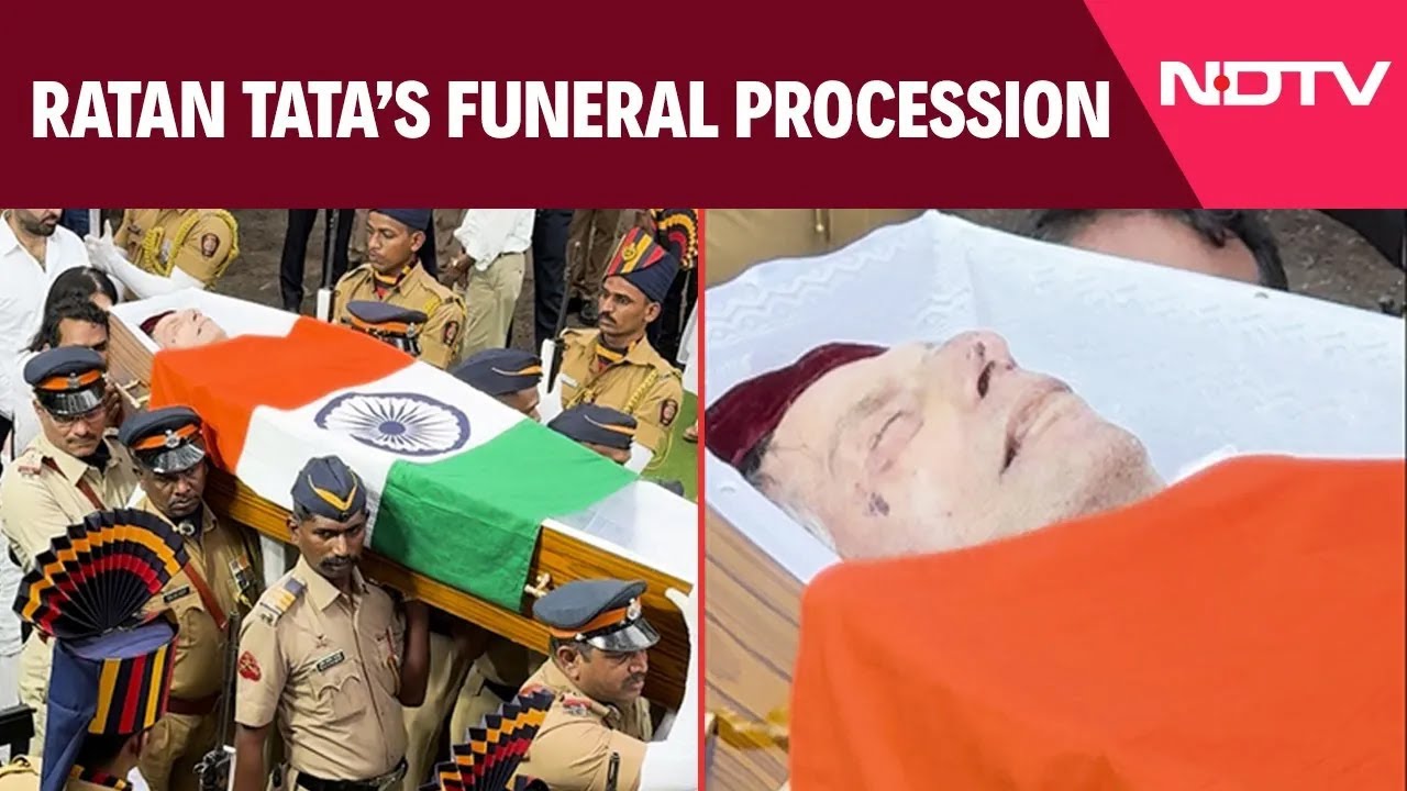 Live Ratan Tata Funeral | Ratan Tata's Funeral Procession, Cremation ...