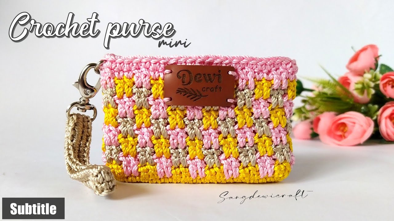 CARA MEMBUAT DOMPET RAJUT MUDAH UNTUK PEMULA - DOMPET RAJUT MOTIF ...