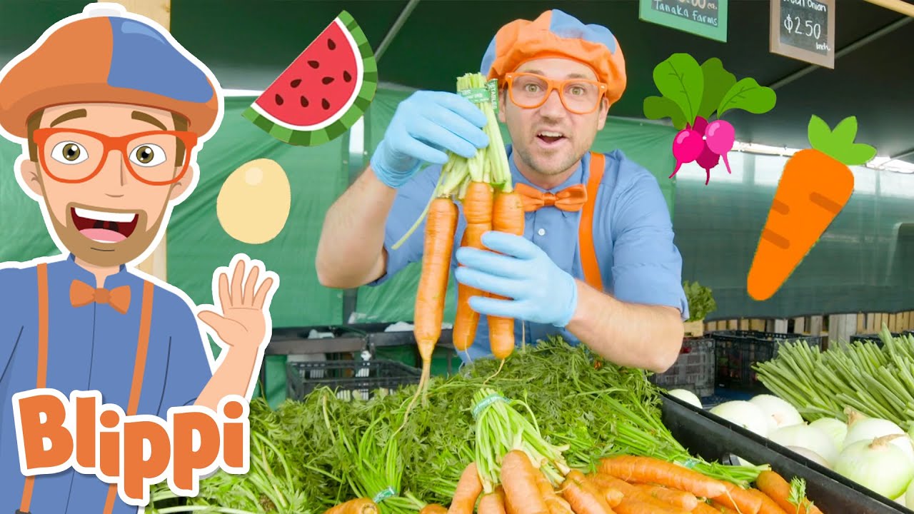 Blippi Visits Tanaka Farm! | Learn About Healthy Eating For Kids ...