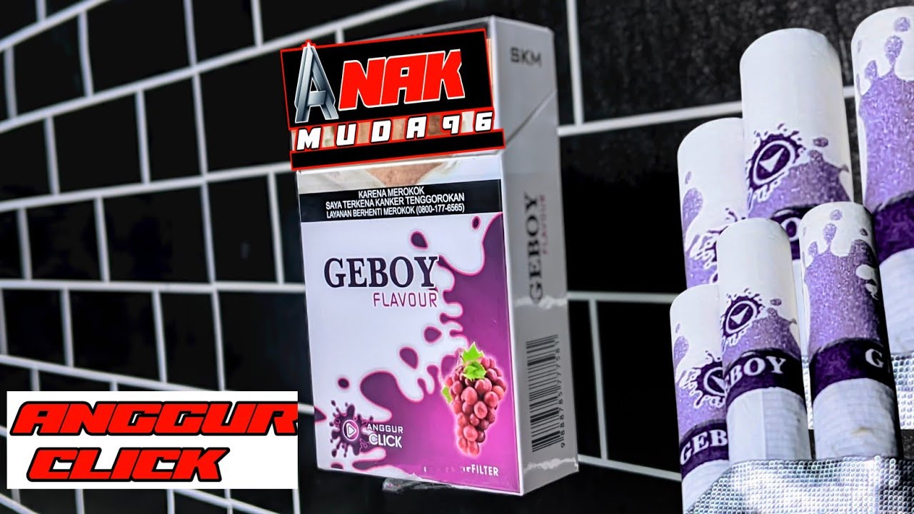 Review Rokok Geboy Bold anggur click Seger #anggurclick Rasa esse - YouTube