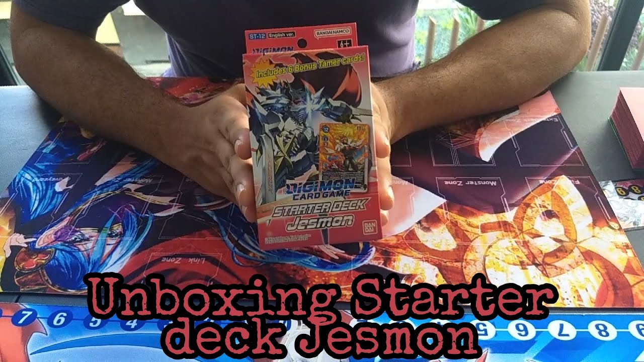 Unboxing Starter Deck JESMON [ST-12] (Digimon TCG) - YouTube