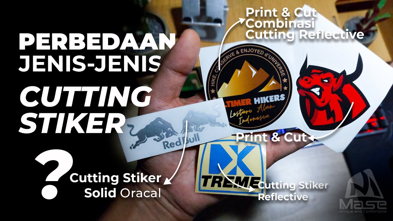 Perbedaan Cutting Sticker dan Stiker Printing - YouTube