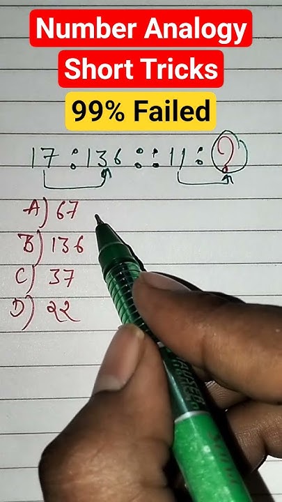Number Analogy Reasoning Short Tricks | Number Analogy Tips and Tricks ...