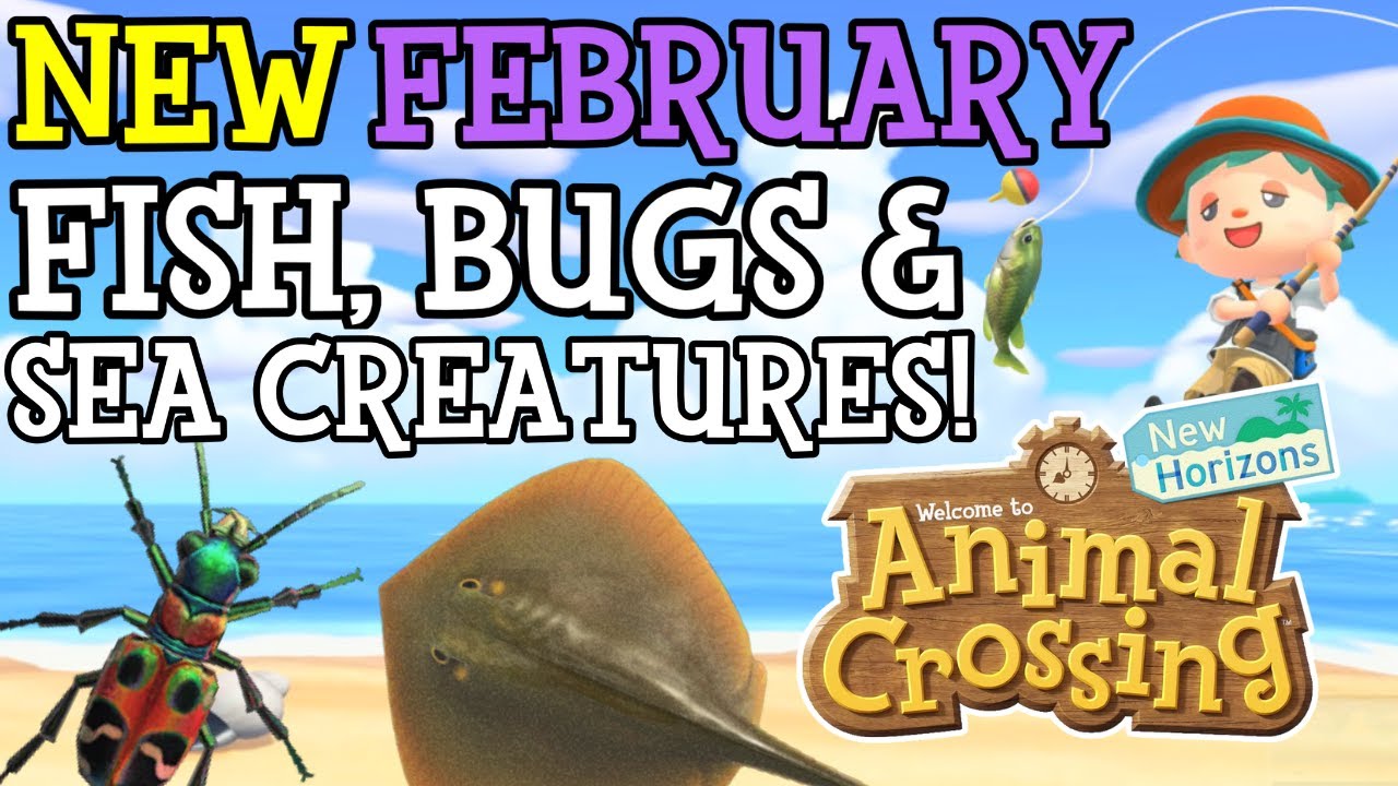 ALL New February Fish, Bugs, and Sea Creatures in Animal Crossing New ...