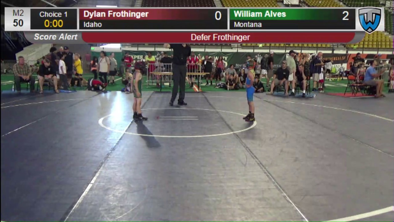 341 Intermediate 50 William Alves Montana vs Dylan Frothinger Idaho ...