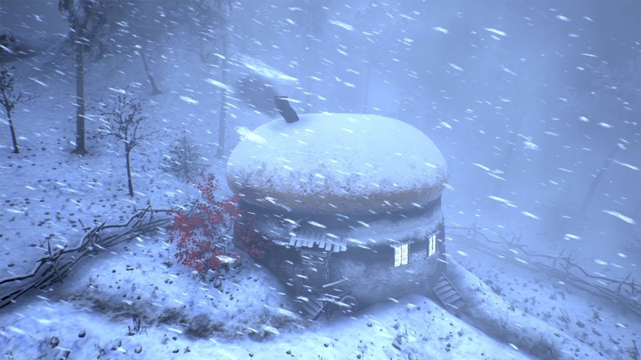 RUSSIAN Girl Buys Dream Home Then BLIZZARD Hits! Blizzard ambience ...