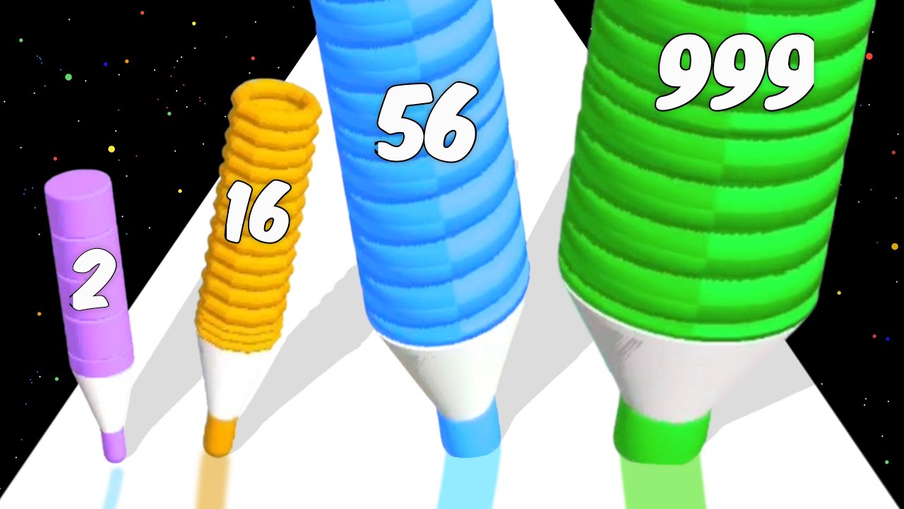 CRAYON RUSH 3D - Level Up Pencil Run (Color Math Game) Part 1 - YouTube