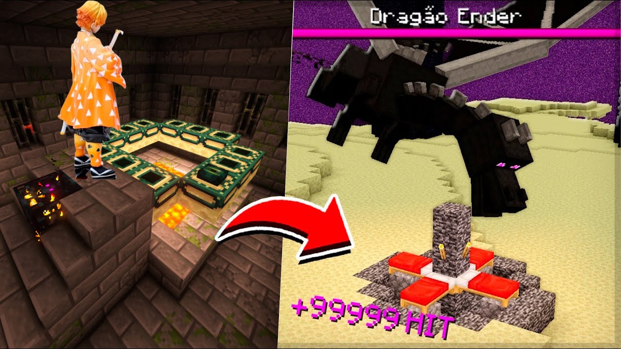 MINECRAFT SOBREVIVÊNCIA EP #9: fui mata o ender dragão e foi magnífico ...
