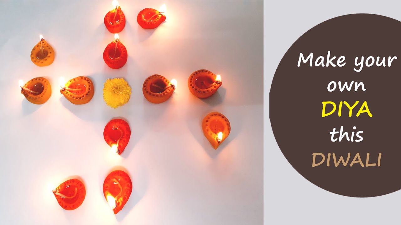 Homemade diyas for diwali | Diwali decoration | How to make Wheat Flour ...