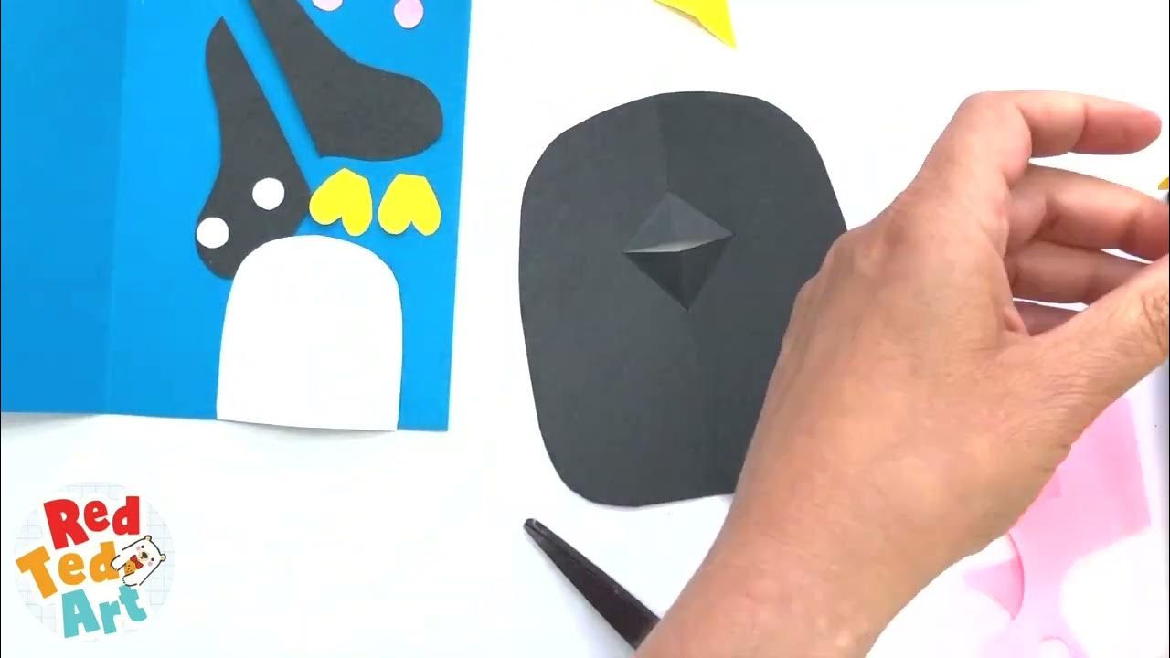 Let's make a Penguin Pop Up Card for Christmas or Valentines - YouTube