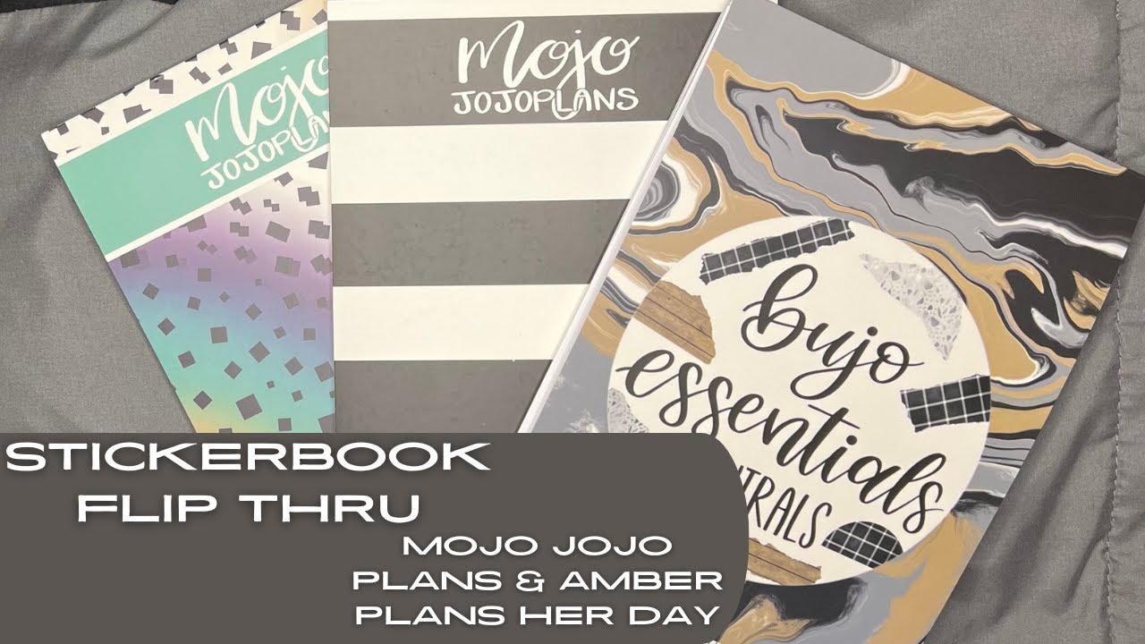 Sticker Flip Thru | Mojo Jojo Plans & Amber Plans Her Day - YouTube