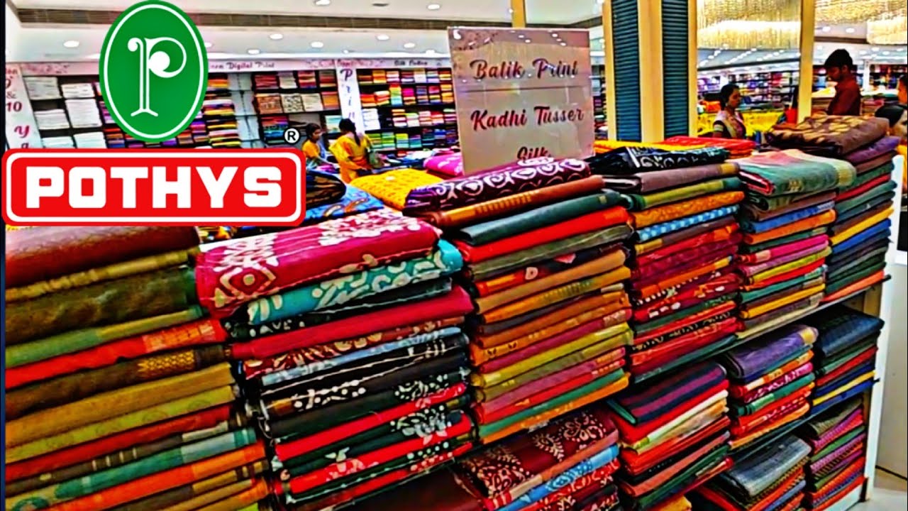 Pothys 1+1 Combo Offers|Linen Batik print.Shidori Print.GARDEN SAREES ...