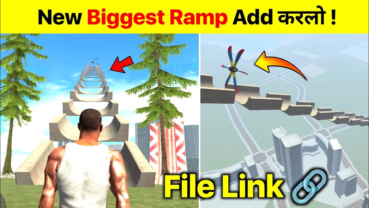 BIGGEST RAMP 😱 IN INDIAN BIKE DRIVING 3D GAME | जल्दी ले लो RAMP ...