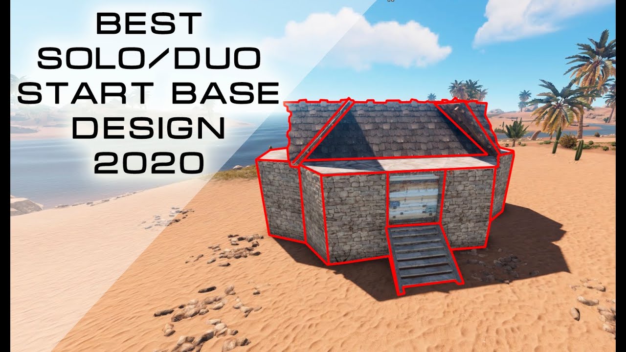 Rust Base Design 2020 - Best Solo/Duo Rust Start Base Building - YouTube