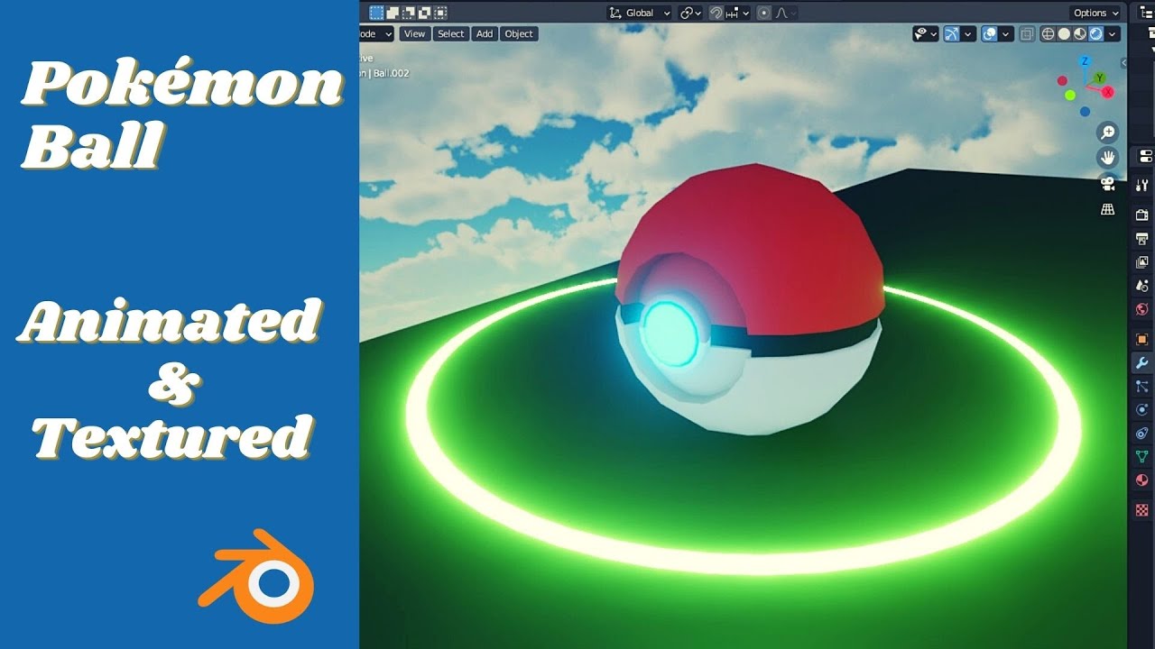 Make an Animated Pokemon Ball in Blender - YouTube