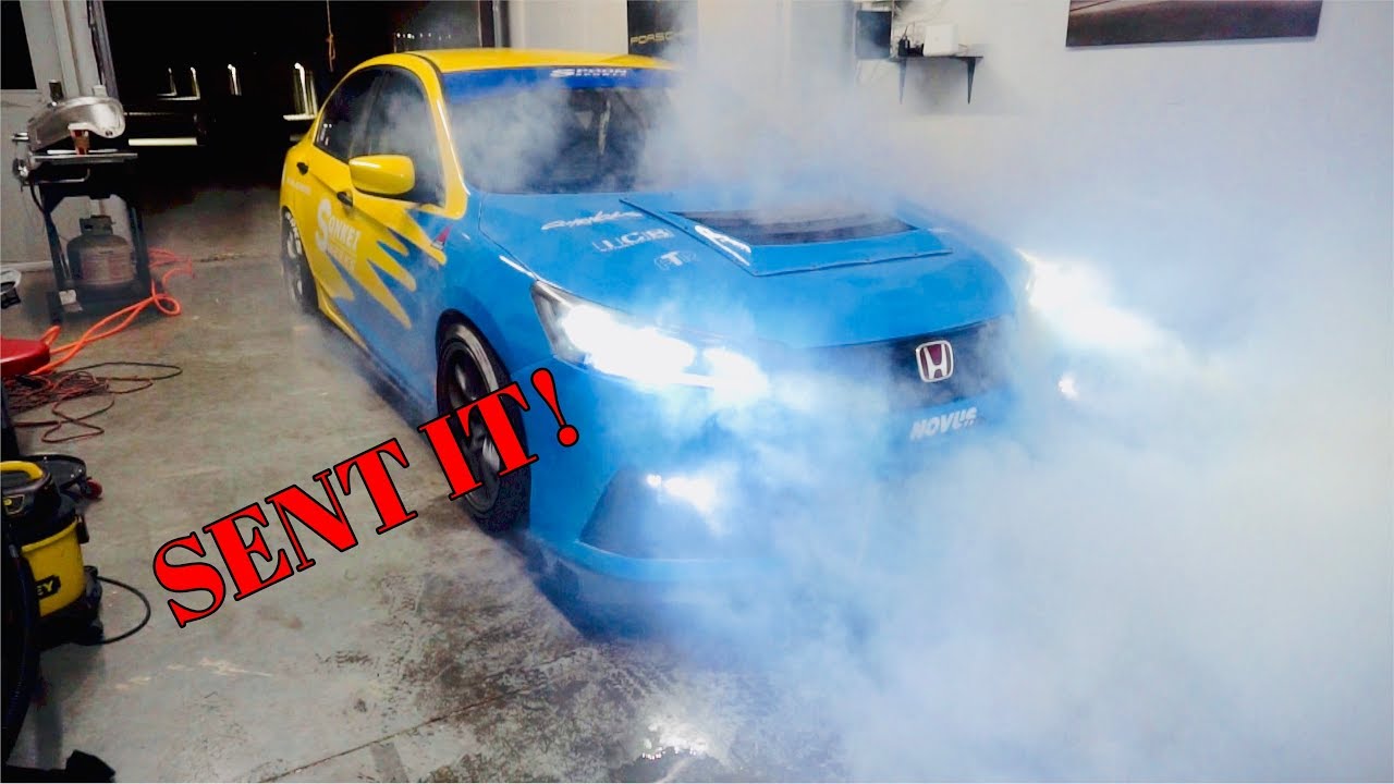 FWD HONDA BURNOUT + MORE!!! - YouTube