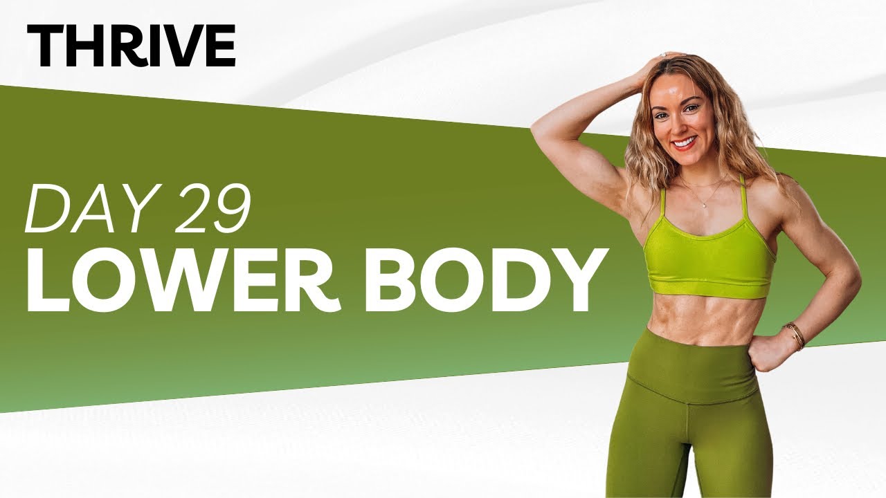 LOWER BODY TABATA WORKOUT | THRIVE Day 29 - YouTube