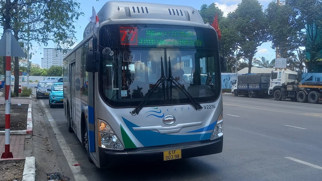KAZE BUS - Full hành trình lượt về tuyến 77 (Tuyến tím) rời TTC Hikari ...