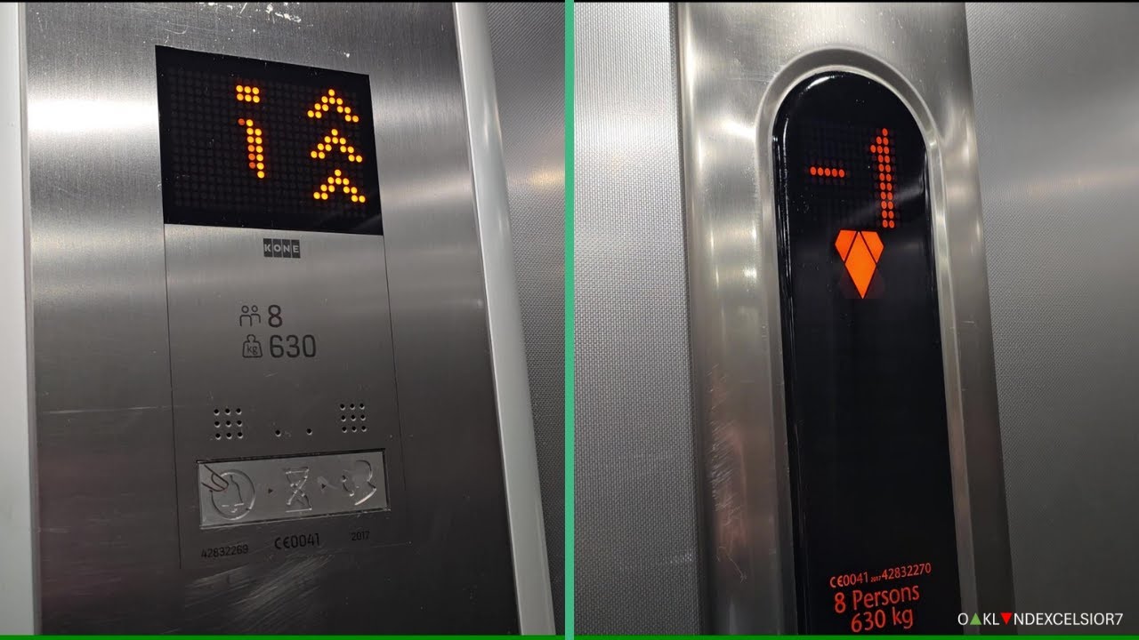 2 Different KONE MonoSpace Lifts at Travelodge Redhill - YouTube