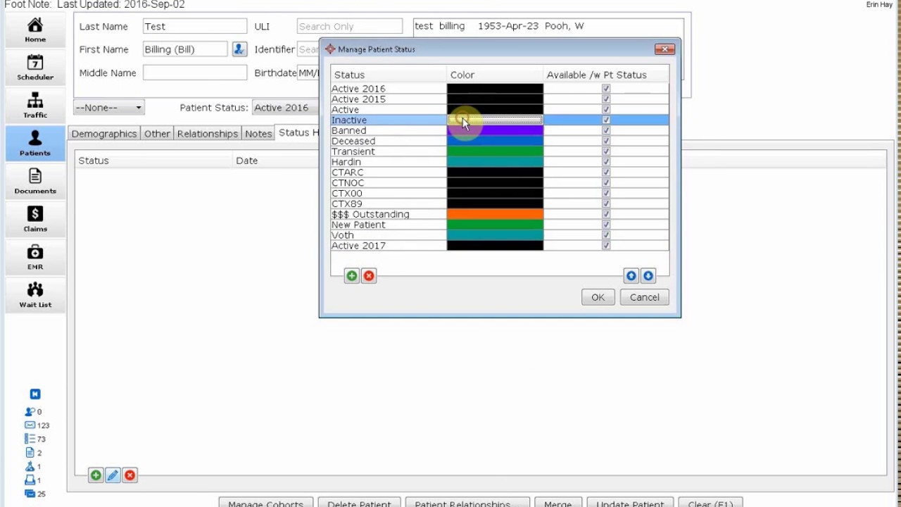 Accuro Use Configuration and Verification of Patient Status - YouTube