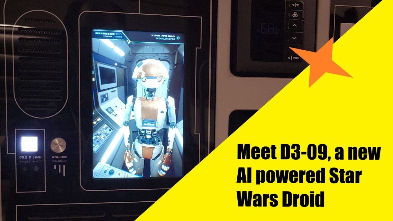 Meet D3-09, an interactive droid experience on the Galactic Starcruiser ...