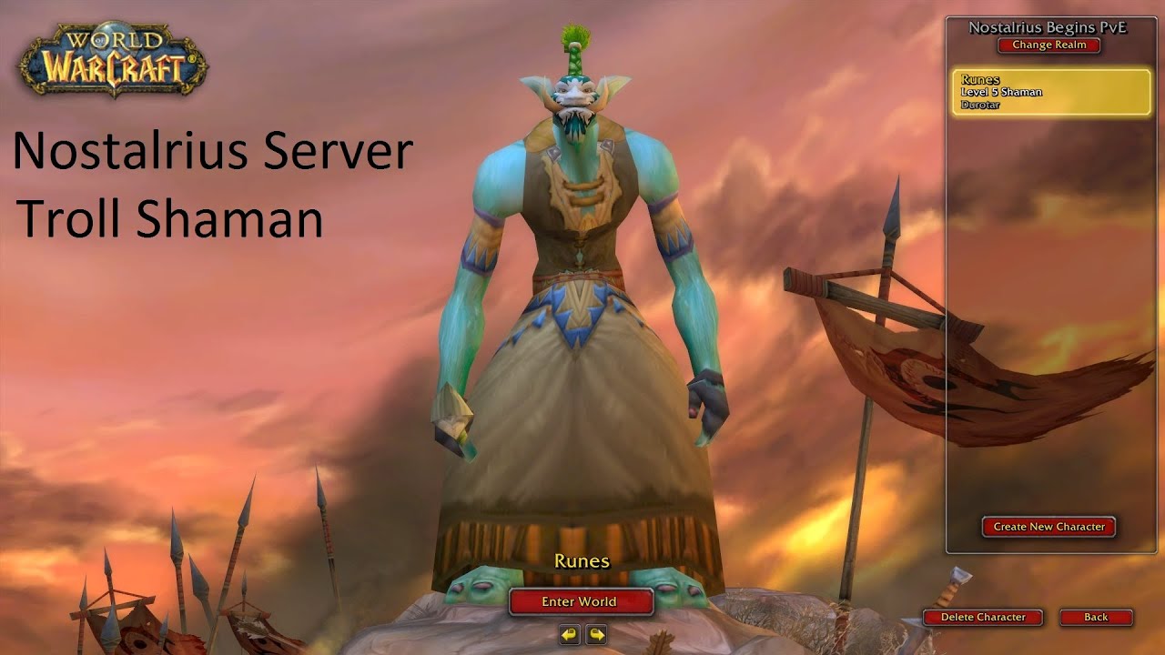 World of Warcraft (Nostalrius Emu Server) - Reggae Shaman - YouTube