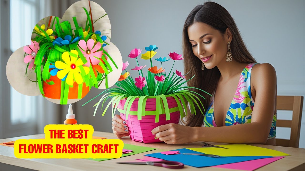 Creative Amazing Basket Flower - YouTube