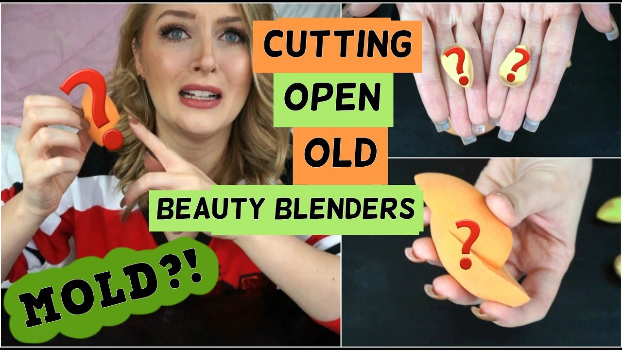 Cutting Open Old Makeup Sponges! - YouTube