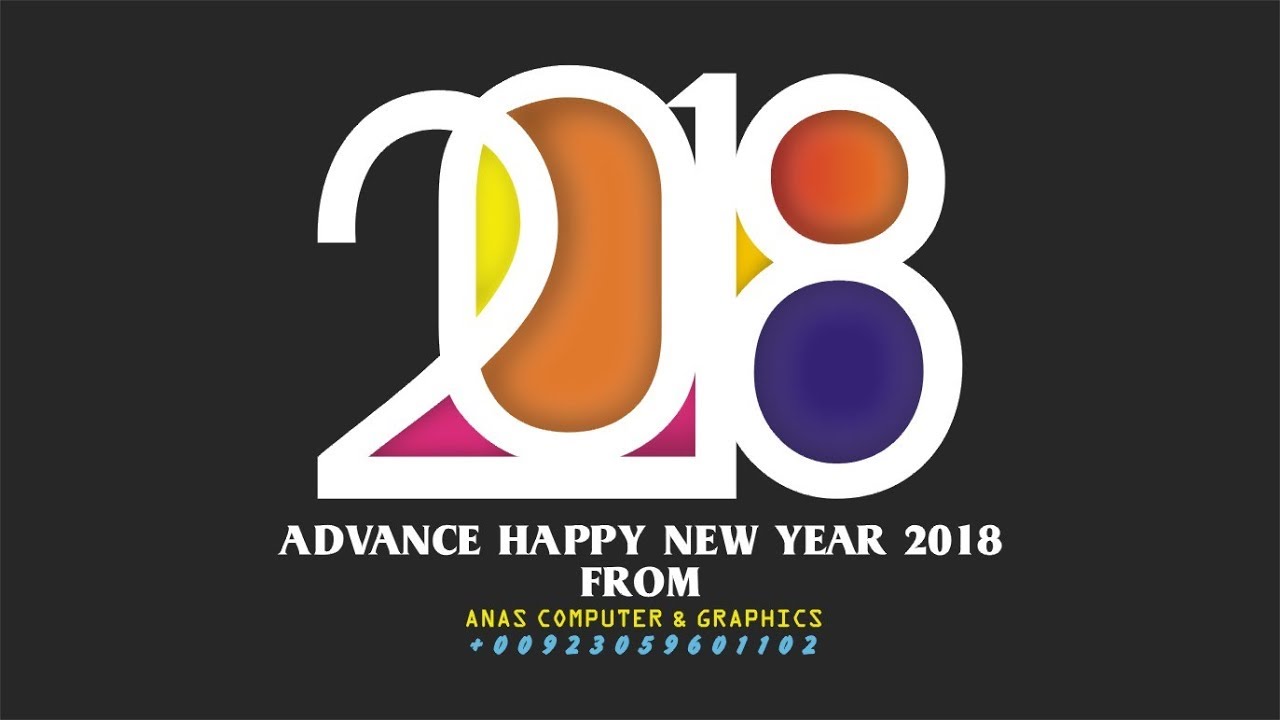 How To Create 2018 Logo in Corel Draw - YouTube