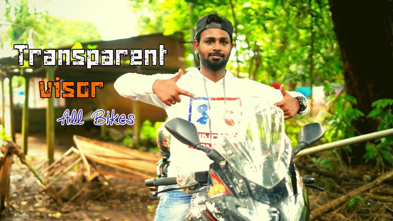 Transparent Windshield Visor on Pulsar 220 | No modification required ...