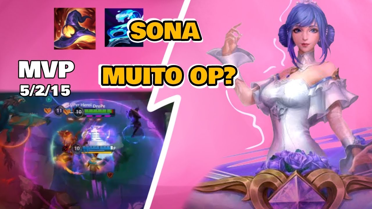 SONA ESTÁ MUITO OP com essa Build - Sona Sup WildRift - YouTube