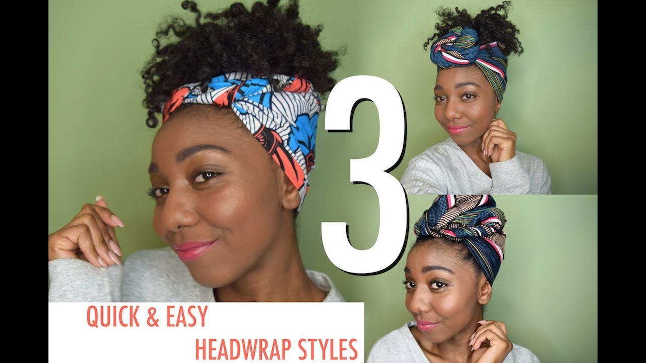 3 Quick Easy Head Wrap Tutorials | Cee Cee's Closet - YouTube