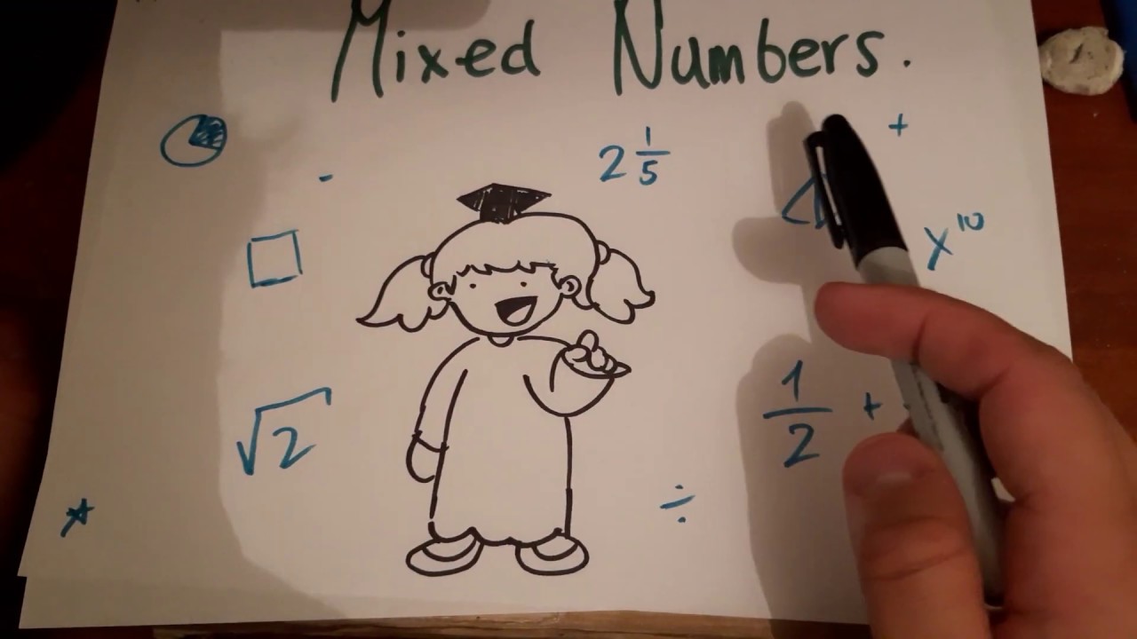 FRACTIONS Lesson 02 - Mixed Numbers - YouTube