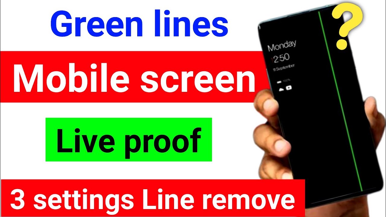 🚫How to remove green line problem in mobile screen / how to remove ...