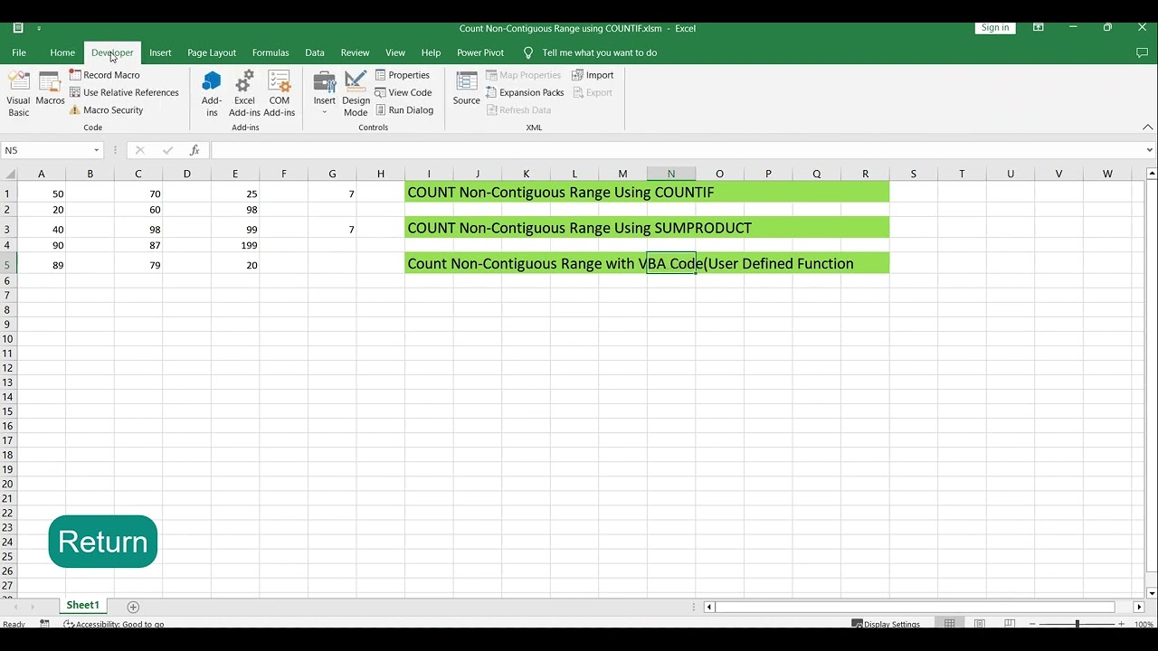 How To Count Non Contiguous Range In Excel YouTube How To Count Non Contiguous Range In Excel YouTube