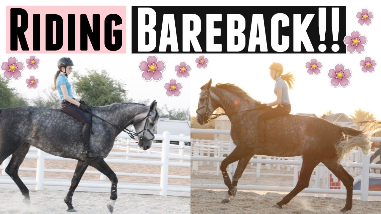 Riding my horse BAREBACK!! | Ride Every Stride - YouTube