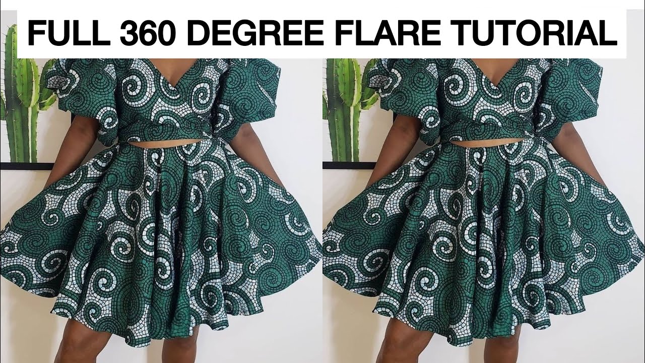 How to Cut a Full 360 Degree flare | Beginners Friendly Tutorial - YouTube