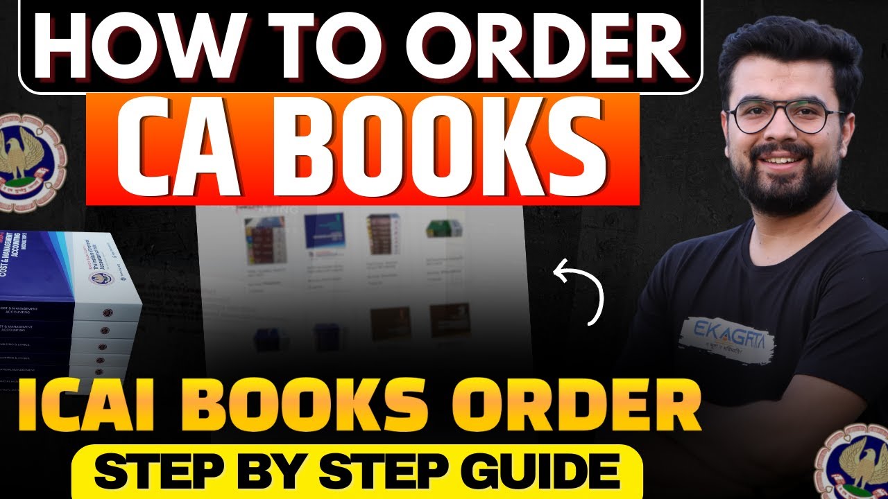 How to Order Books from ICAI | CA Books Order Online 2025 - YouTube