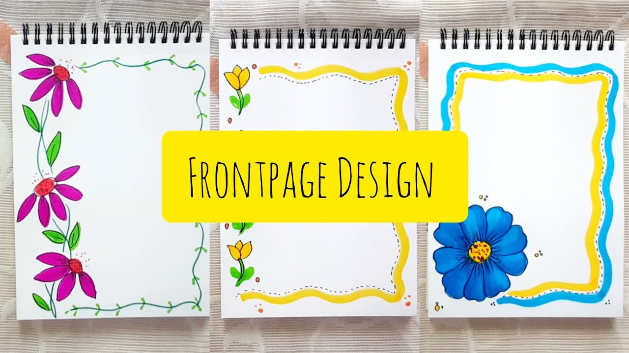 Cute Front Page Designs| Project Work Designs| File Decoration Ideas ...