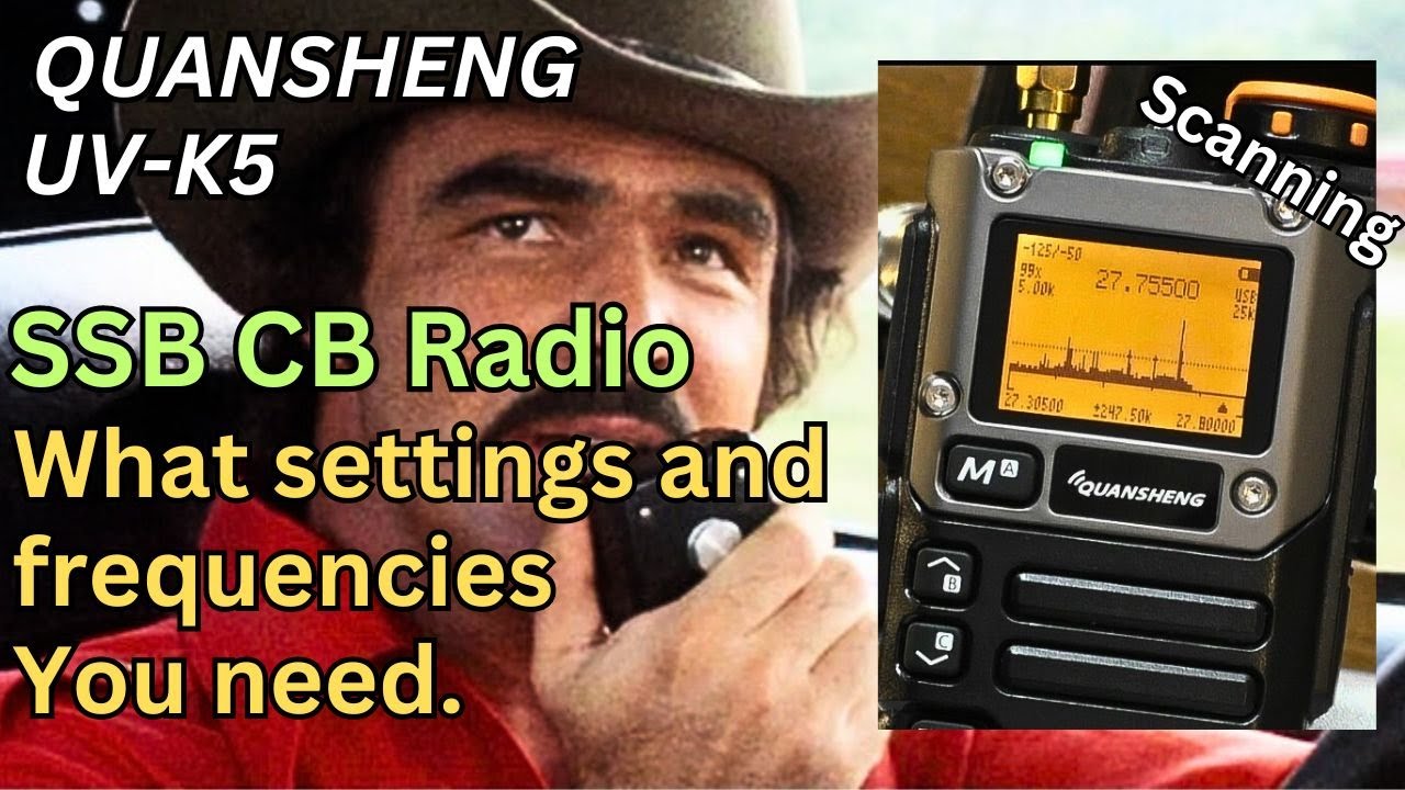 Quansheng UV-K5. How to scan the SSB CB Radio band. (Egzumer V.022 ...