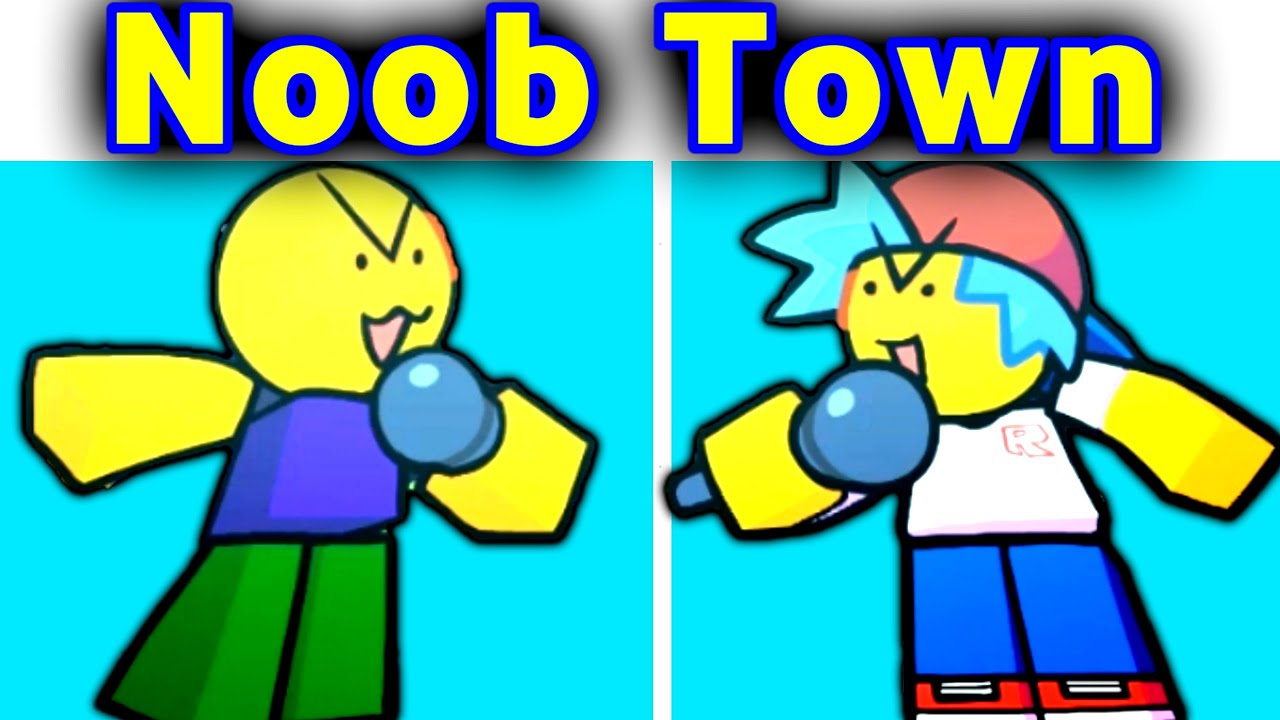 Friday Night Funkin': Noob Town. Friday Night Funkin' Mods. - YouTube