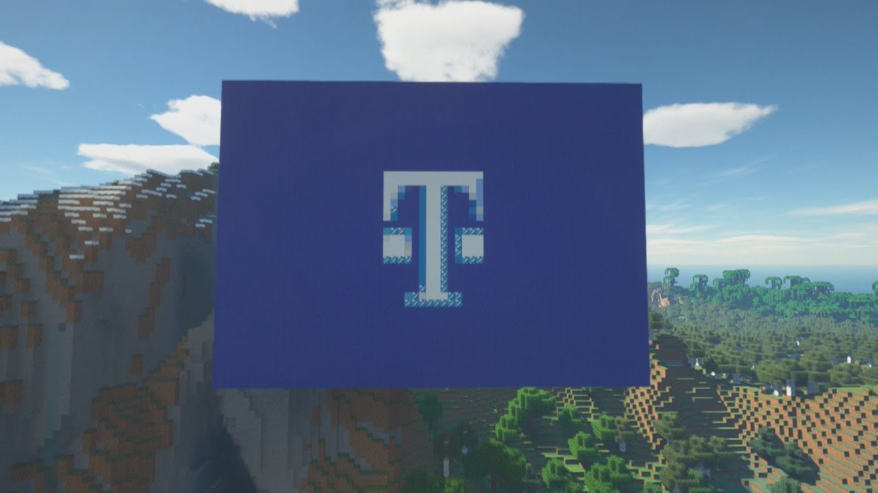 T-Mobile Logo | Minecraft Cinematic Logo Build - YouTube