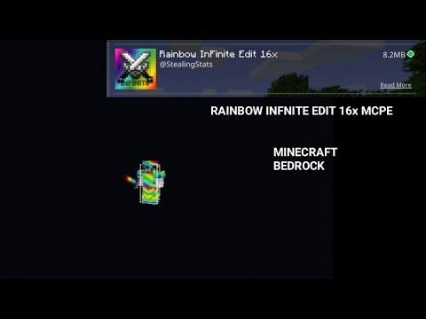 [Rainbow] InFinite 16x Edit(Minecraft PvP Resource Texture pack) For MCPE |MC Bedrock - YouTube