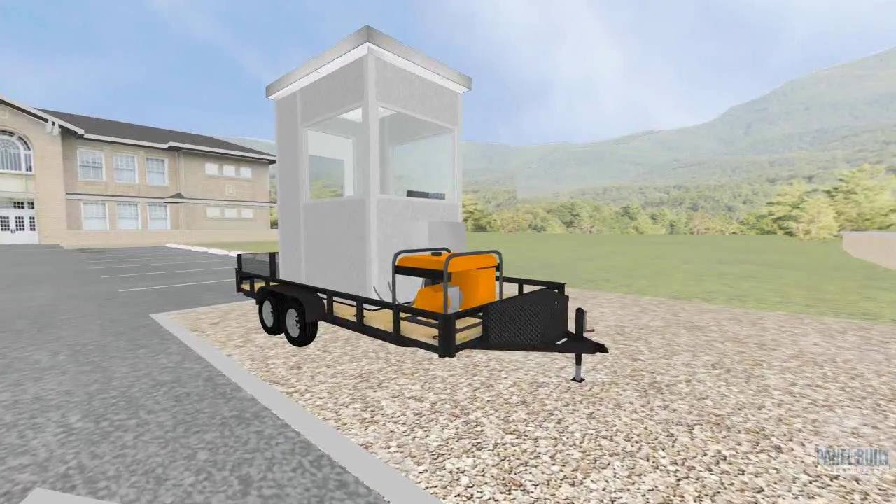 Trailer Mounted Guard Shack - YouTube